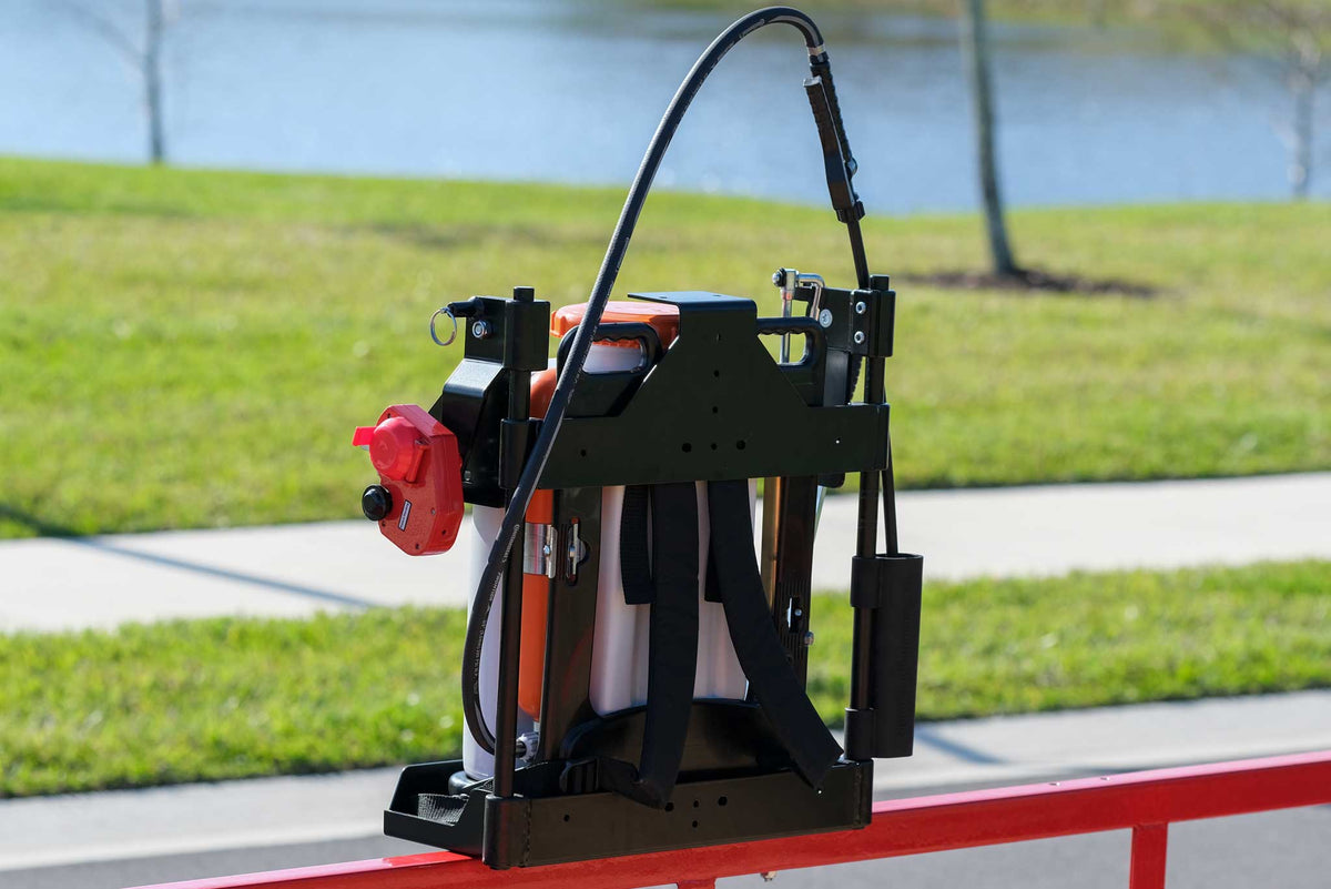 Backpack Sprayer Rack for Landscape Trailers Open and Enclosed ...