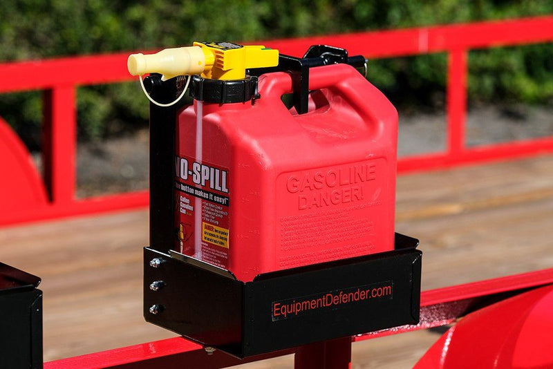 No-Spill 2.5 Gallon Gas Can Rack - Equipment Defender